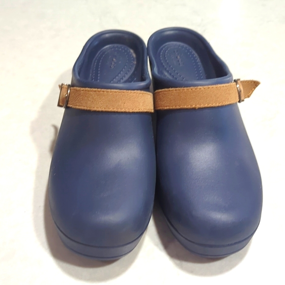 CROCS | Shoes | Crocs Blue Dual Comfort Slip On Clogs | Poshmark
